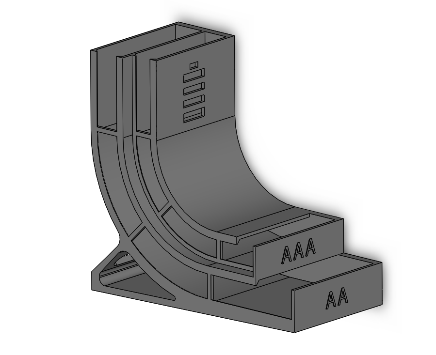 Multi battery dispenser by Dema_Design | Download free STL model ...
