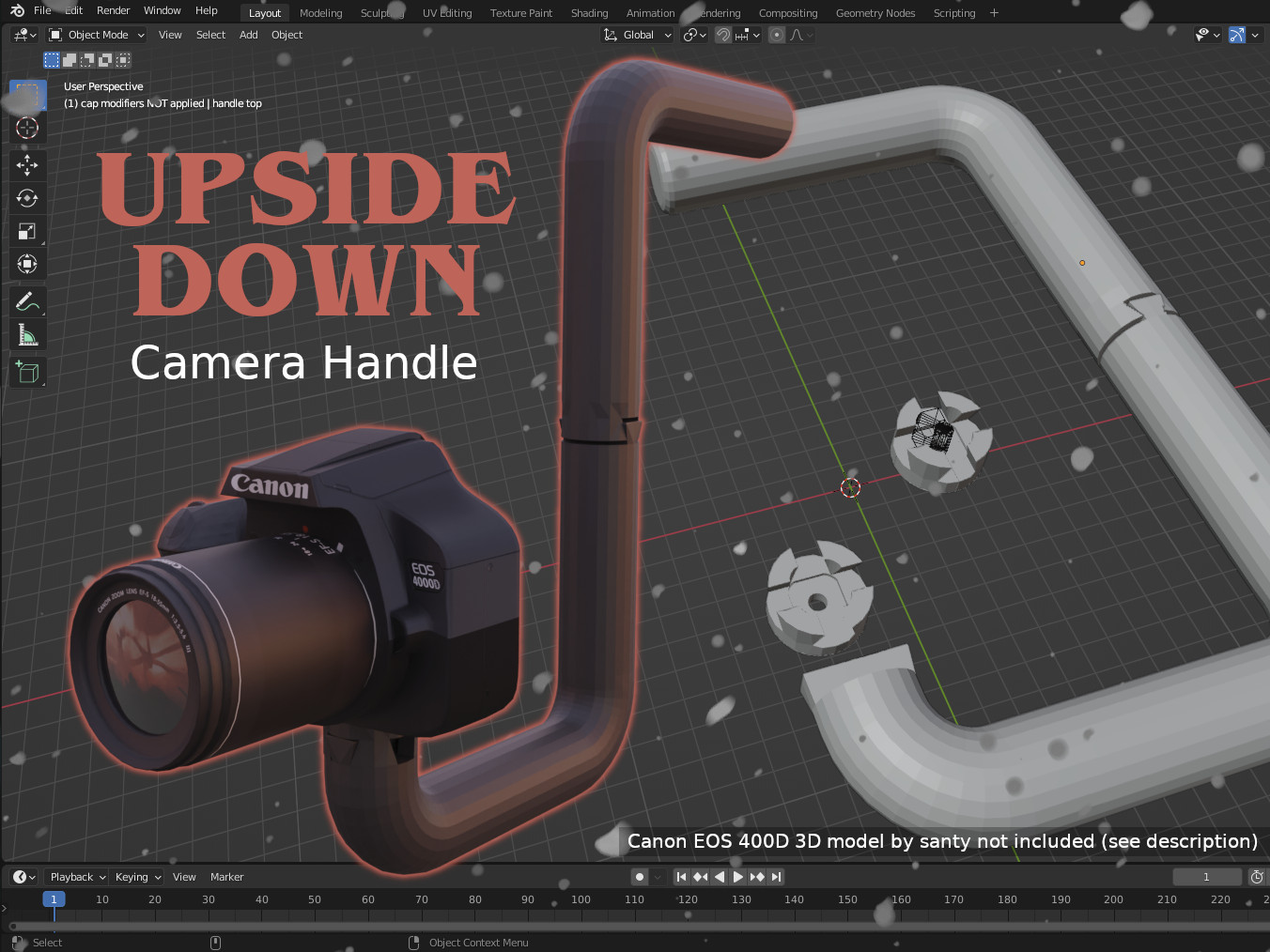 Upside Down Camera Handle by MrGenma | Download free STL model ...