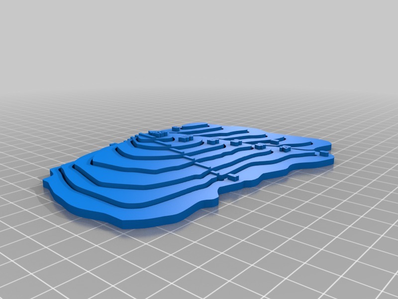 Contour Map by npanth | Download free STL model | Printables.com