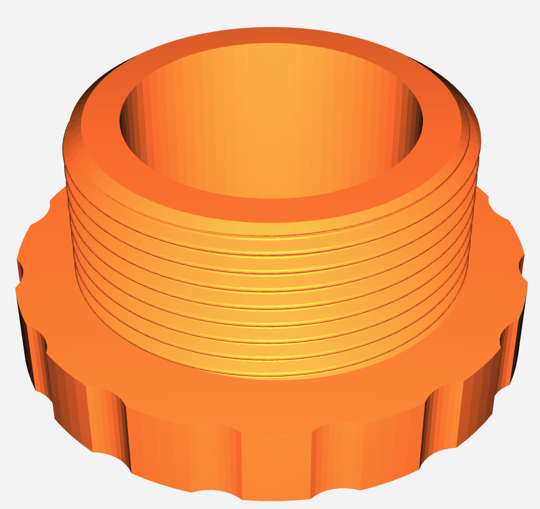 Pool return to 1" PVC adapter by Johncarter | Download free STL model ...