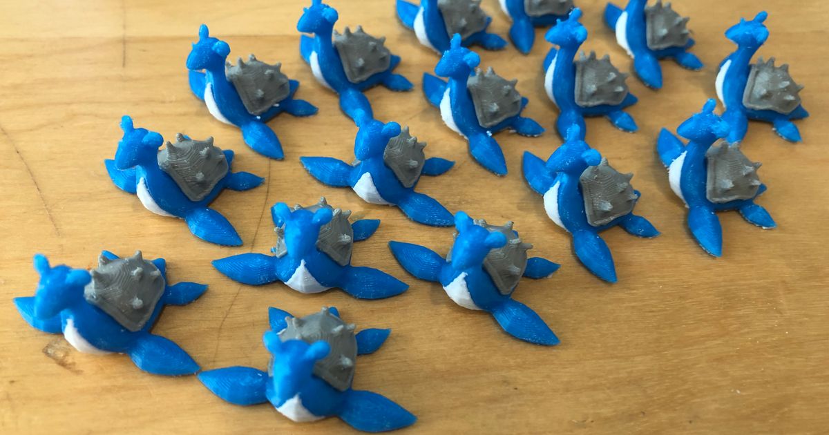 Lapras - Pokemon 131 por Kahnindustries | Descargar modelo STL gratuito ...
