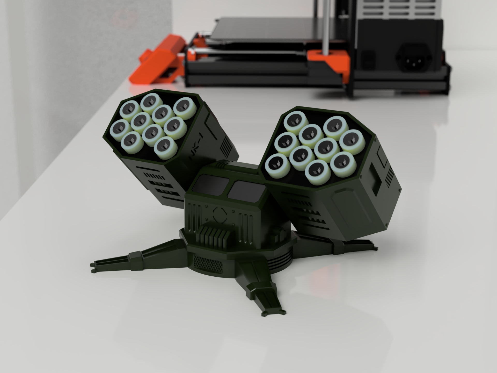 Battery Missle Launcher - AAA and AA - rotatable by Nils Kal | Download ...