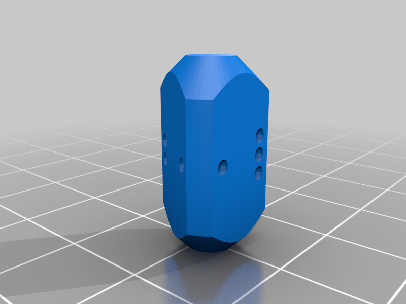D3 Dice with Pips (3-sided dice) by Julius3E8 | Download free STL model ...