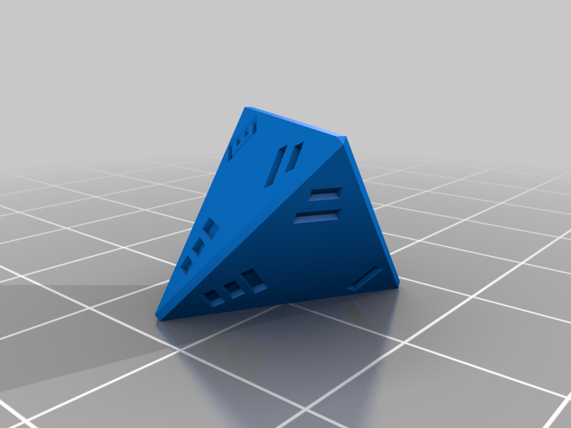 D4 Dice with Chinese numbers (4 sided dice) by Julius3E8 | Download ...