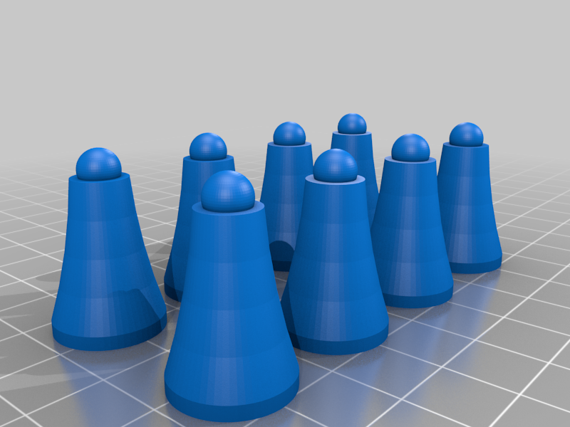 Solid single-print chess set for resin printer von Julius3E8 ...