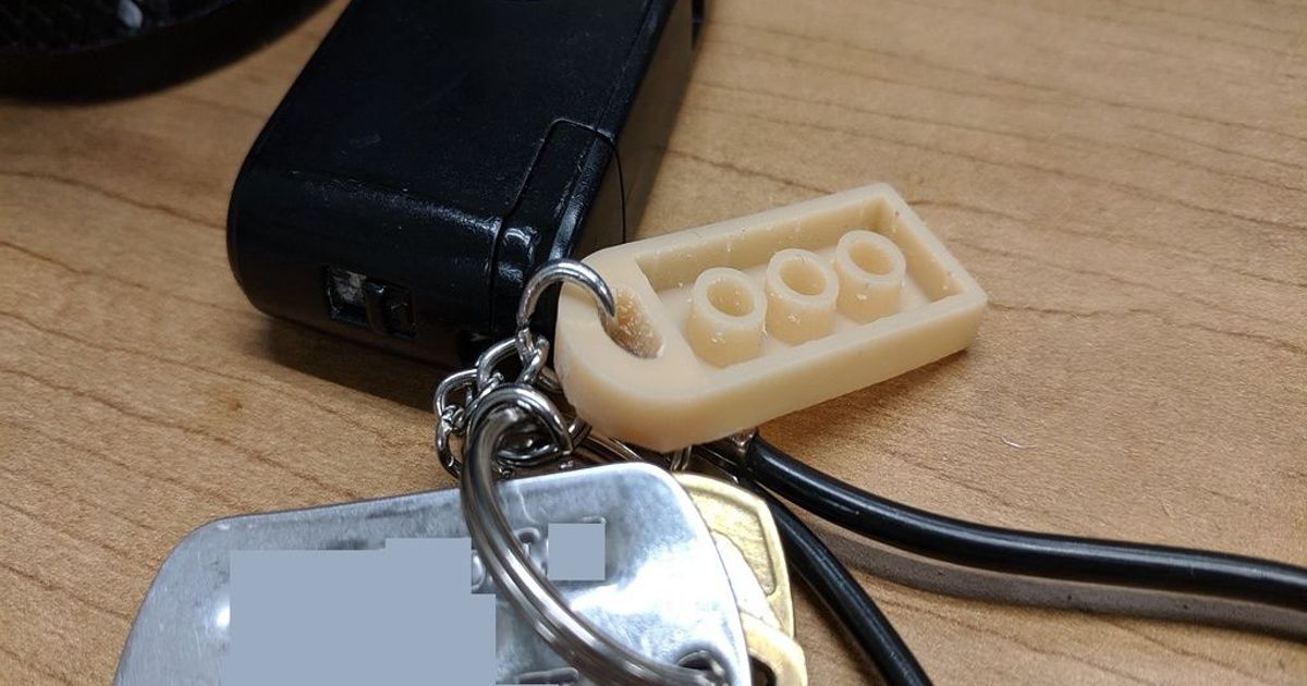 Low profile Lego keychain by Julius3E8 | Download free STL model ...