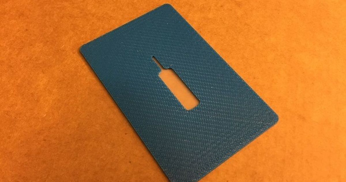 SIM key extractor tool credit card carrier by Julius3E8 | Download free ...