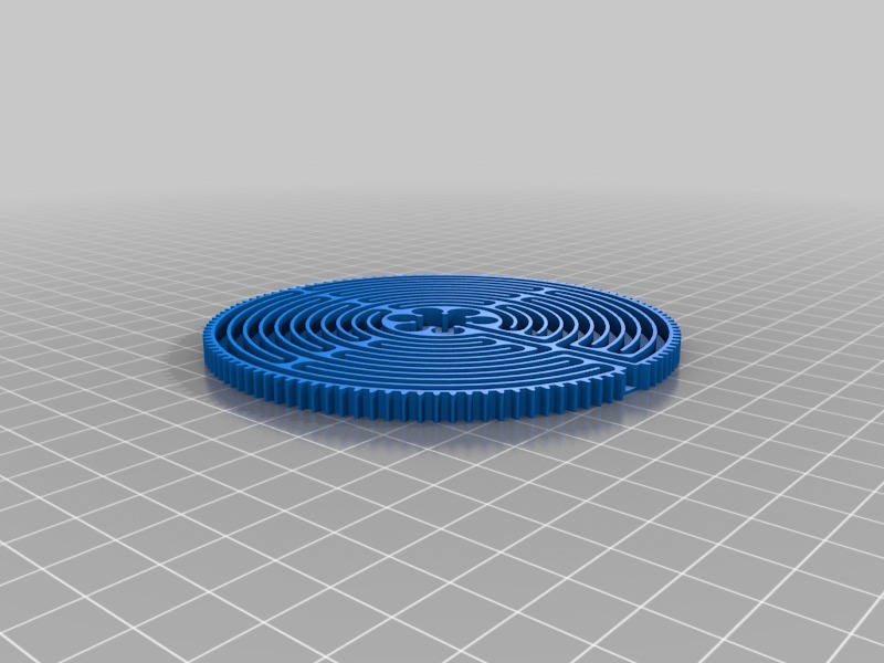 Ancient holy labyrinth maze in 3D by Julius3E8 | Download free STL ...