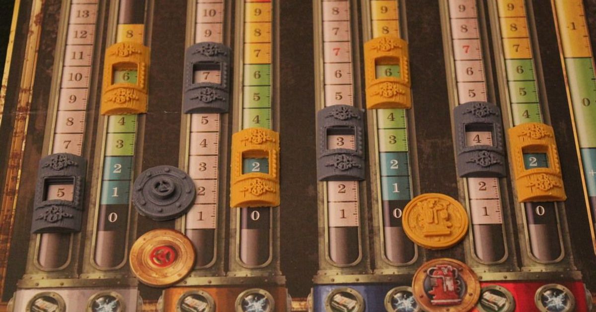 Planet Steam boardgame playing pieces by Julius3E8 | Download free STL ...