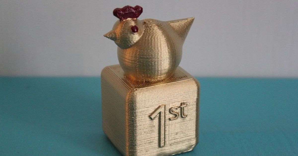 Chicken Trophy by Julius3E8 | Download free STL model | Printables.com