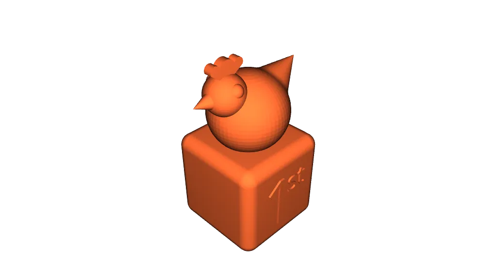 Chicken Trophy by Julius3E8 | Download free STL model | Printables.com