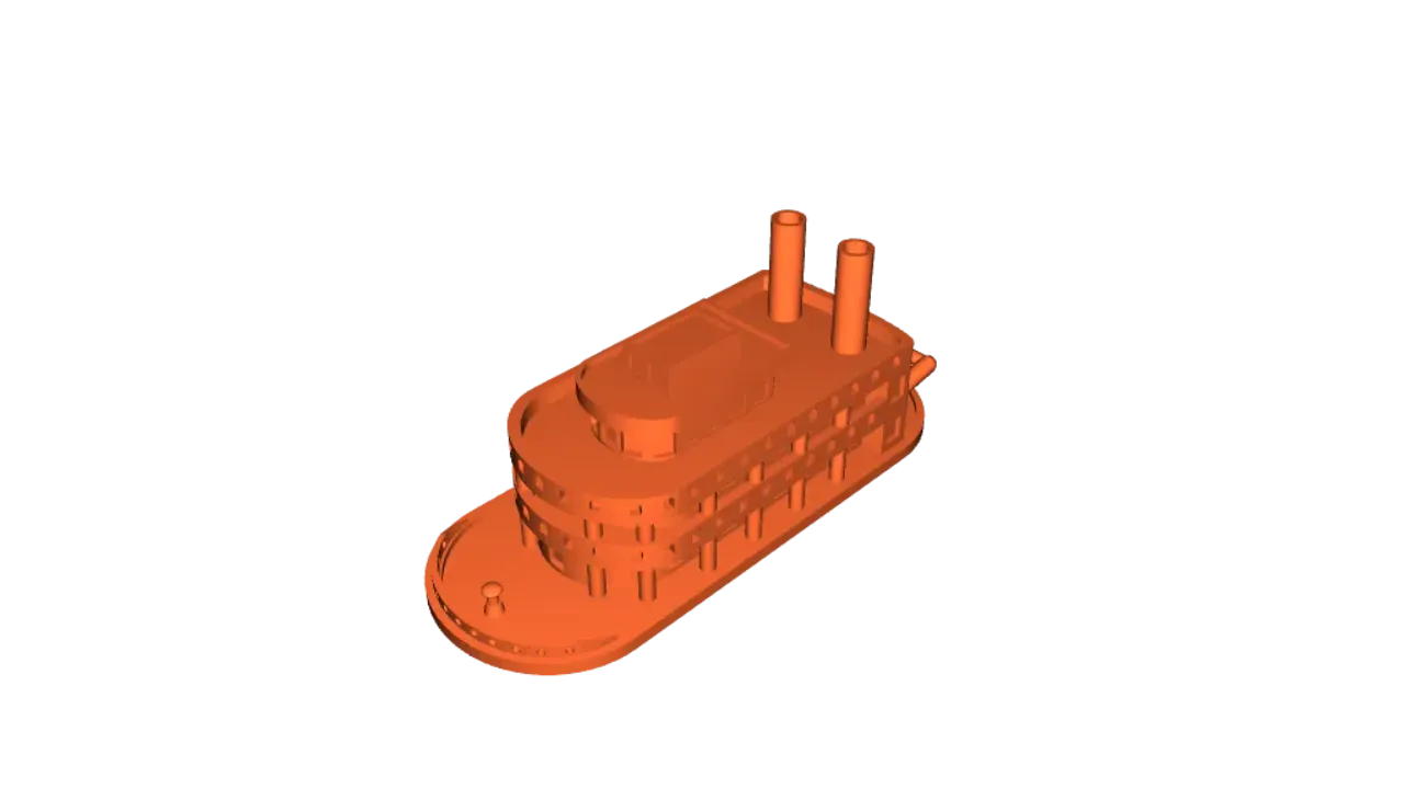 Paddle Wheel Boat by AlexT | Download free STL model | Printables.com