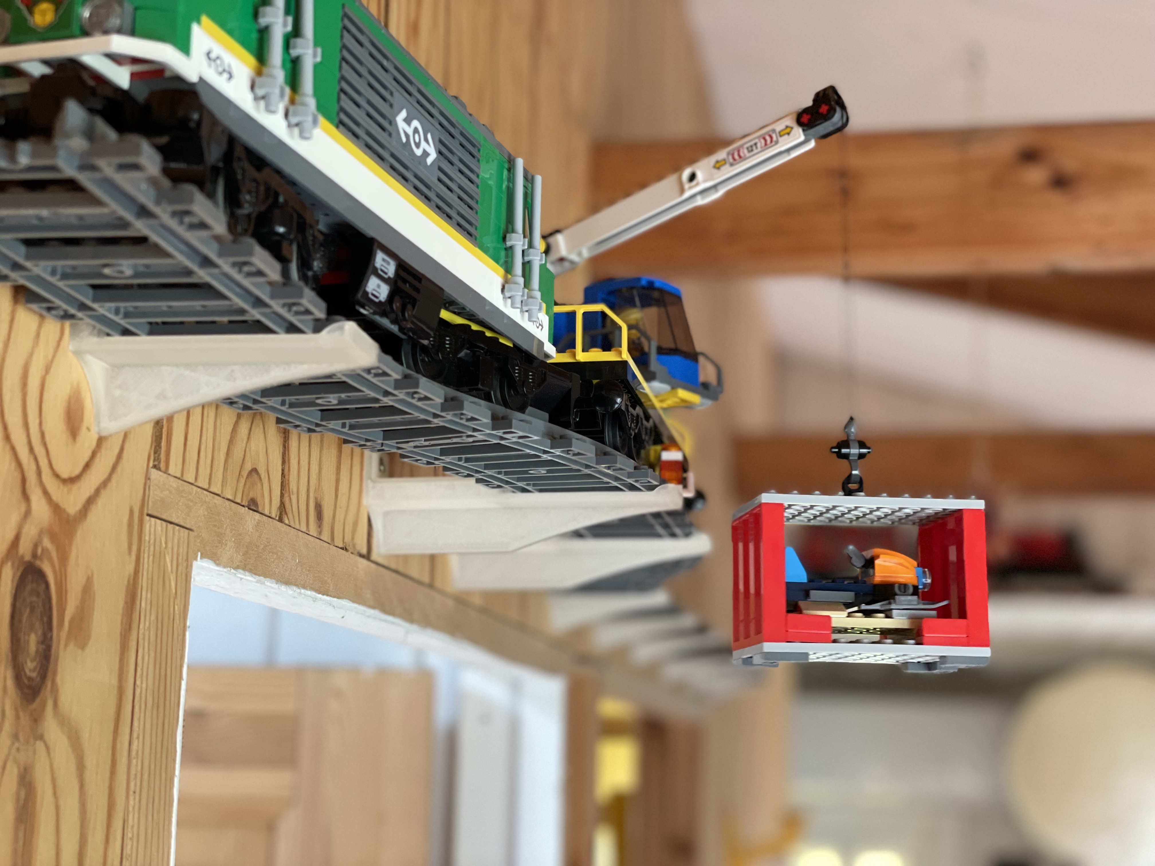 Lego Train Track Wall Mounts by Gadjet | Download free STL model ...