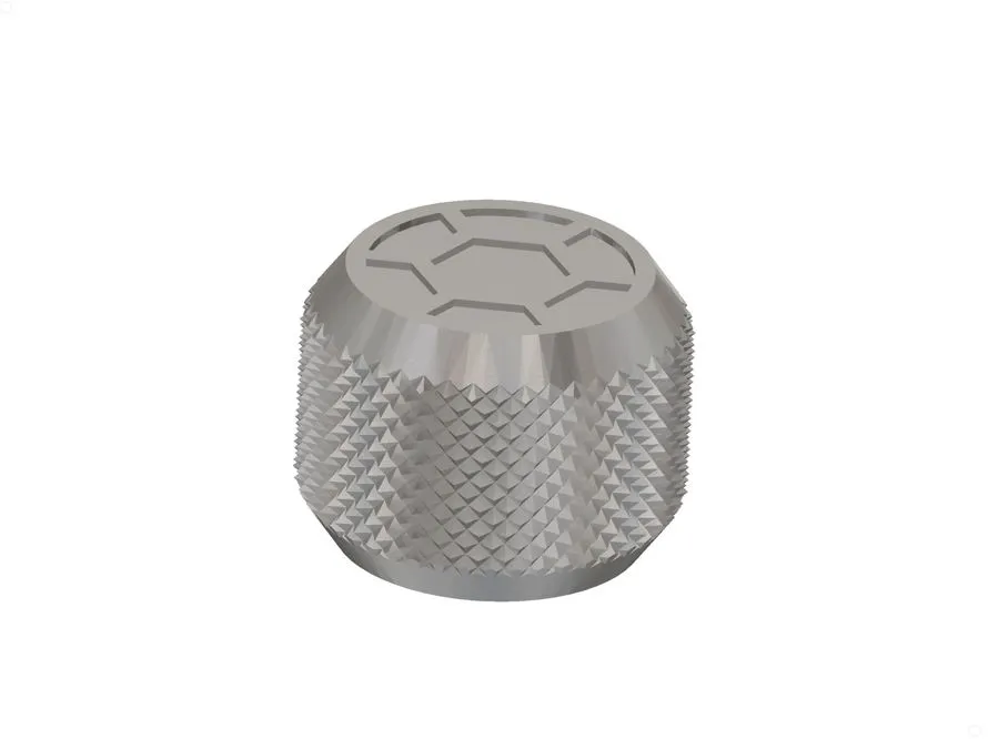 Knurled knob - HEXAGON Collection by Referentiel | Download free STL ...