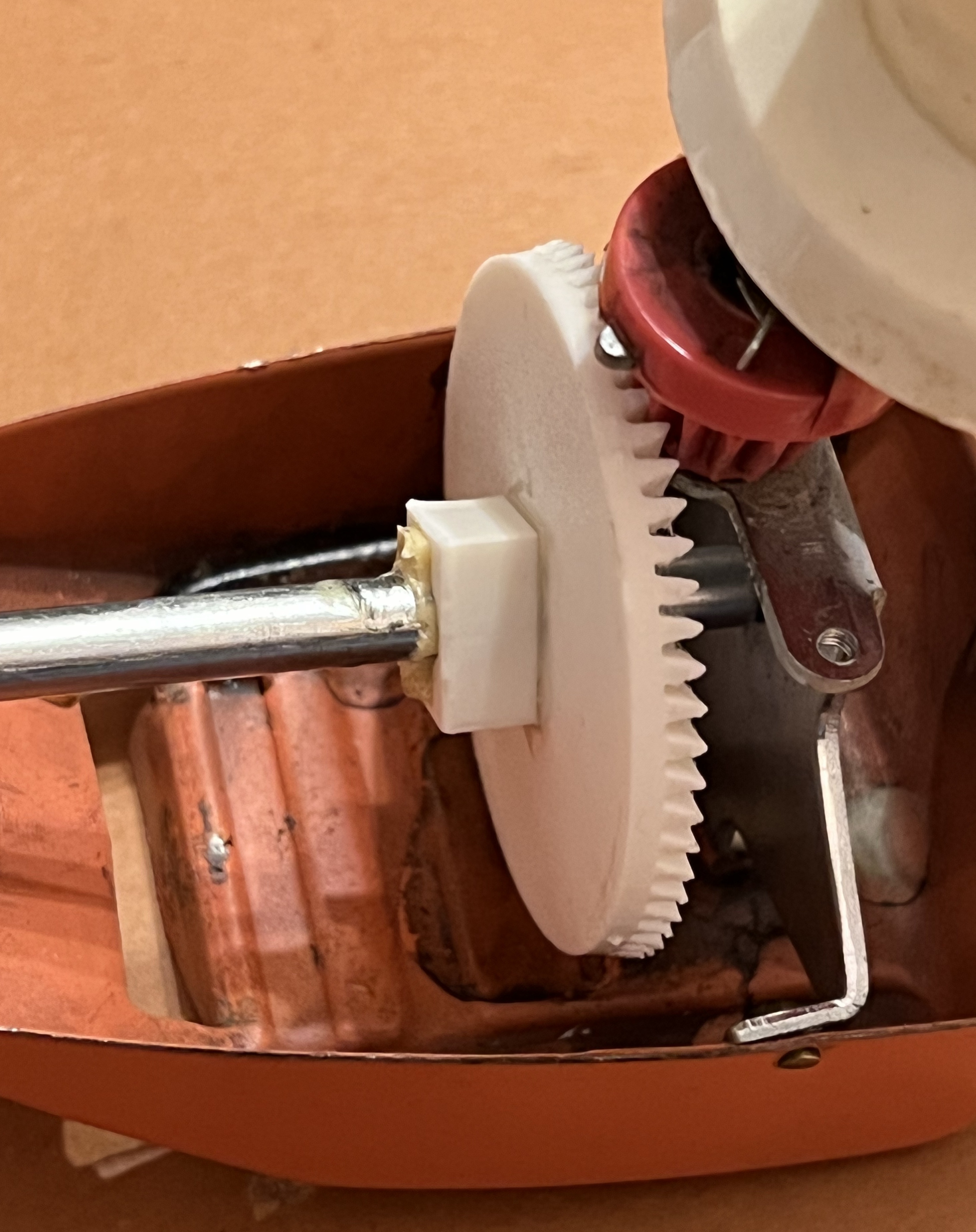Spindle gear wheel for 1970s 'Royal' yarn winder by Chris Hill ...