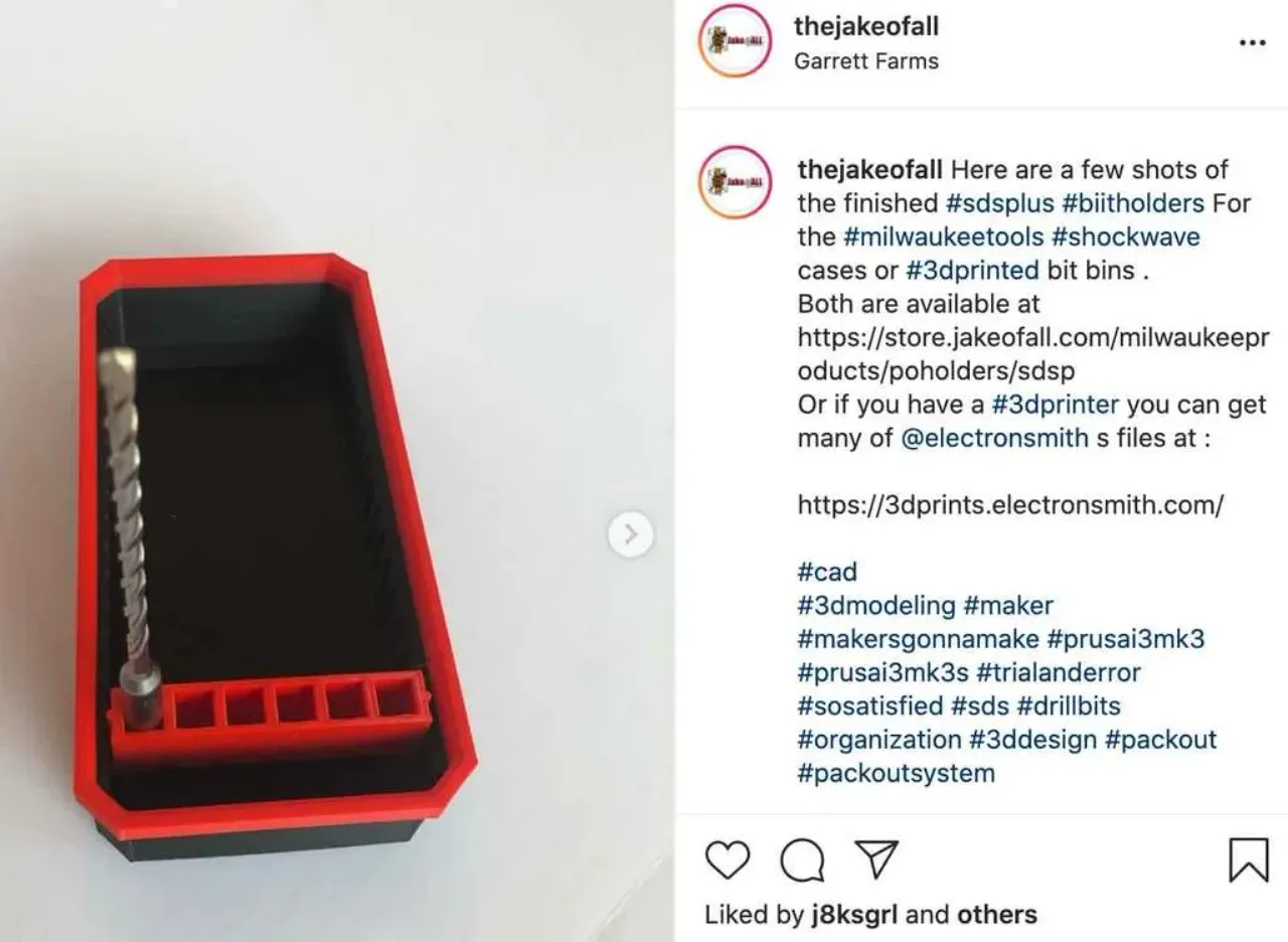 SDS Plus Bit Holders for Milwaukee Slim Packout by JakeOfALL | Download ...