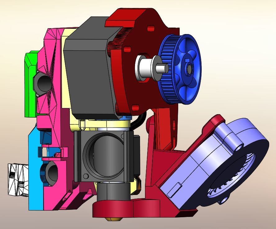 E3D Revo Micro for Prusa MK3 B&B by Frog | Download free STL model ...