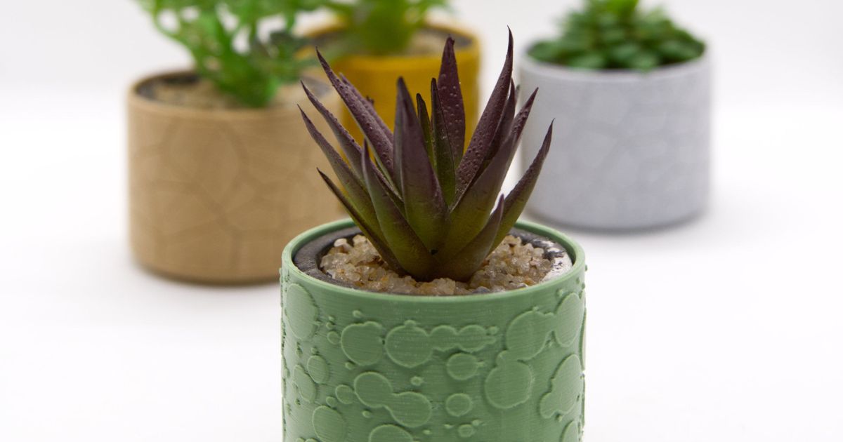 Vase #5 - circle Fluid Pattern by Harms3D | Download free STL model ...