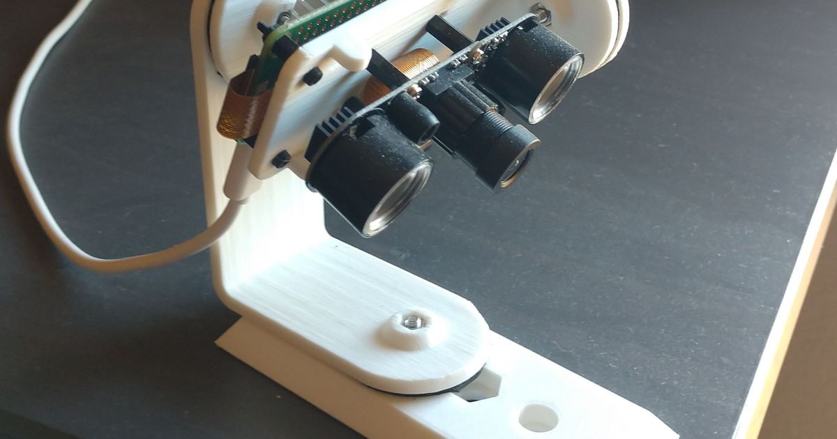 Raspberry Pi Zero Camera Mount/Gimbal by Ryan Helinski | Download free ...