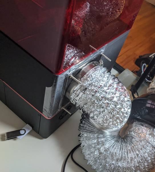 Parametric Non-Destructive SLA Printer Exhaust (Elegoo Saturn, ...) par ...