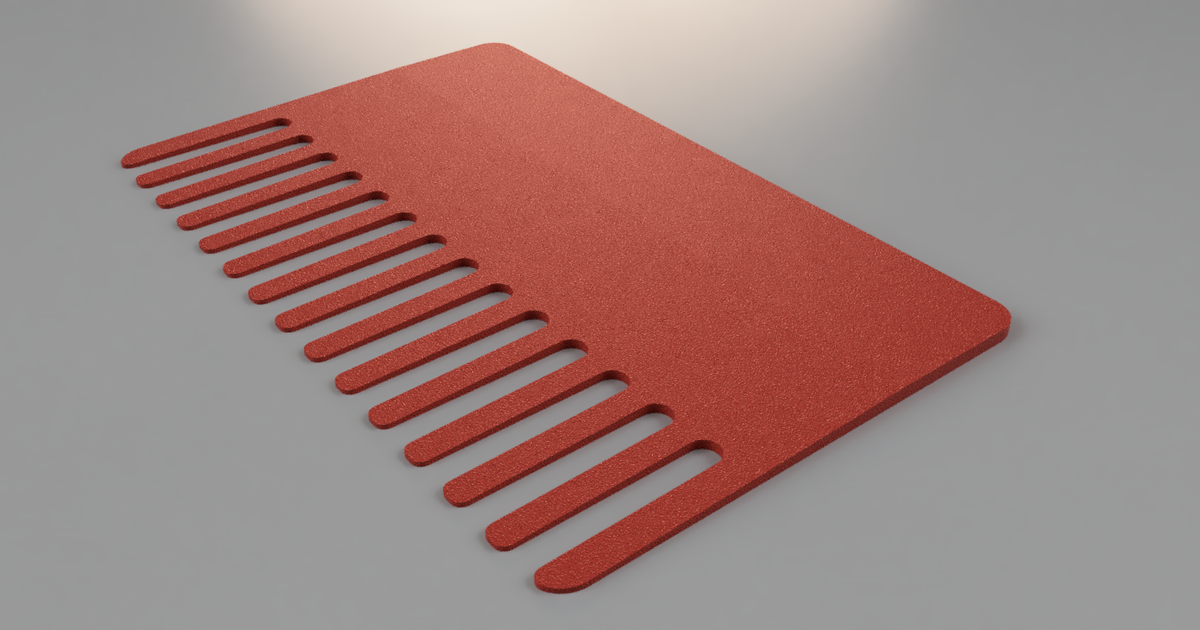 Credit Card Comb by chakeson | Download free STL model | Printables.com