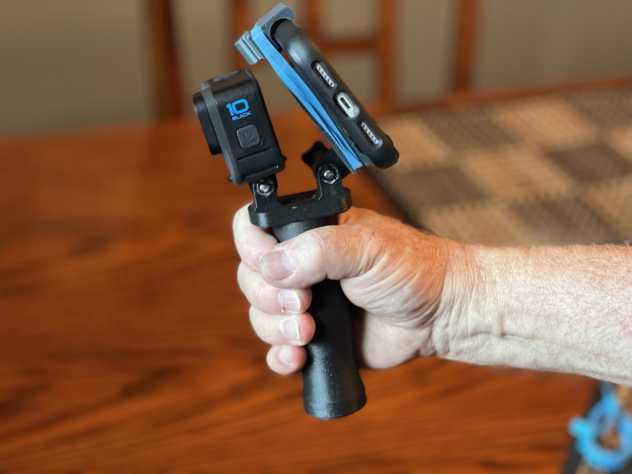 Handle and Tripod Camera Holder w/ Go Pro Attachment by Kosojo ...
