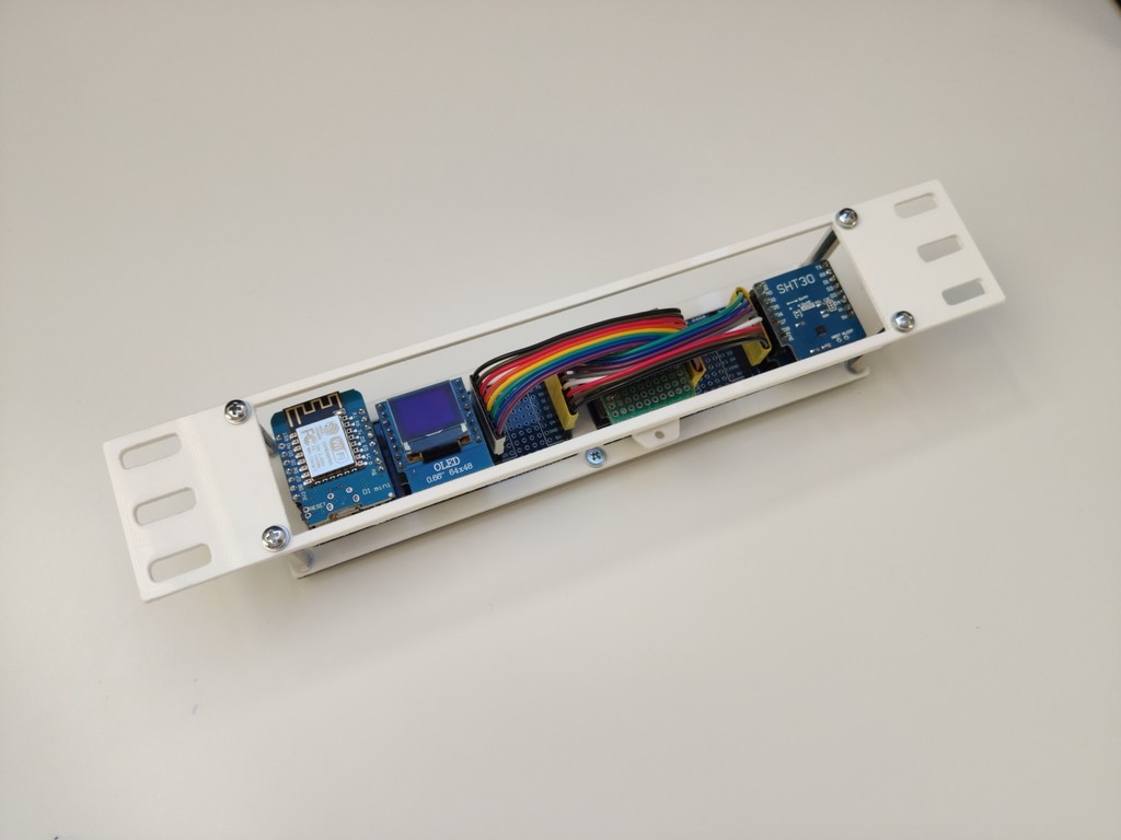 10" Server rack 1U panel - D1 Mini ESP8266 por ayanev | Descargar ...