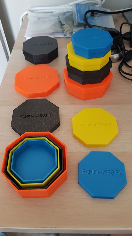 Simple Octogonal Multicolored and Stackable Boxes by jcjames_13009 ...