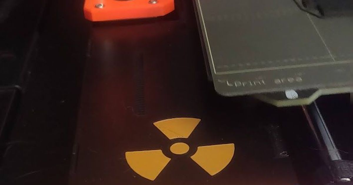 side drawer lid Radioactive logo by RocksonSG | Download free STL model ...