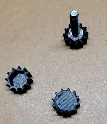 Knurled Cap for 1/4" Hex Head Bolt by Bob D. | Download free STL model ...