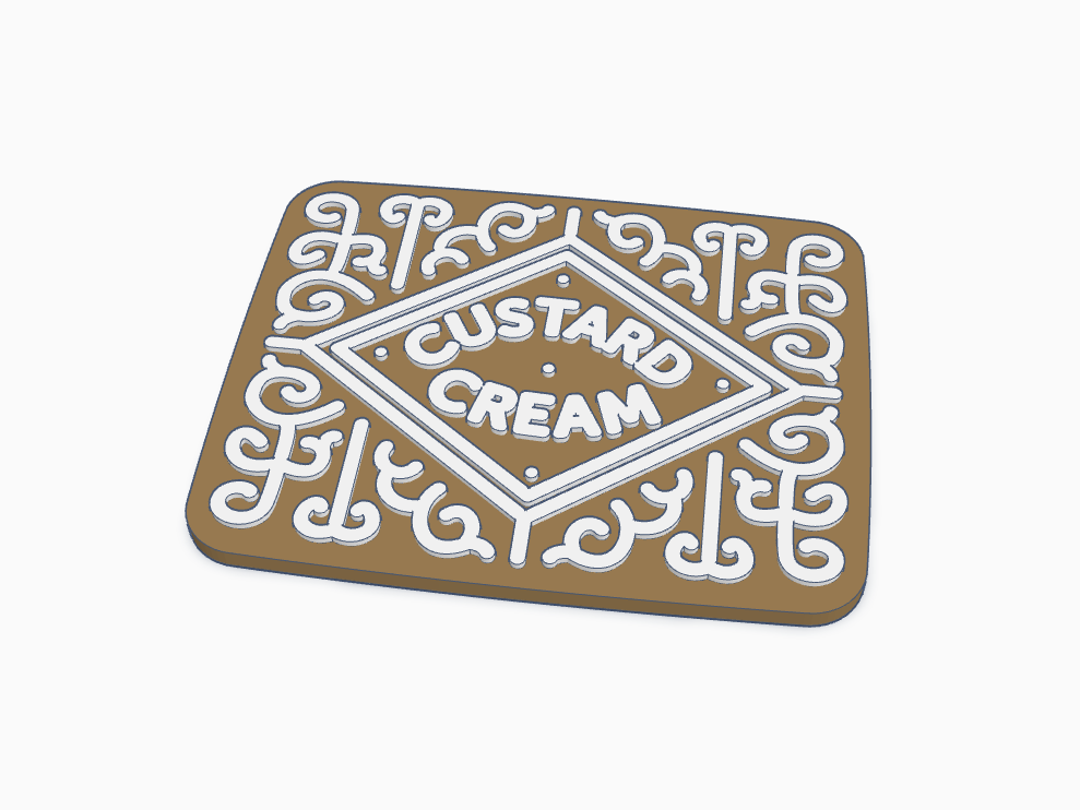 Big Custard Cream by Geoff | Download free STL model | Printables.com