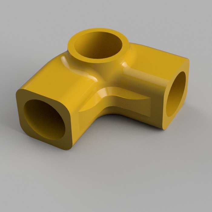 Offset Corner Elbow for 1" PVC Pipe by lonmakes | Download free STL ...