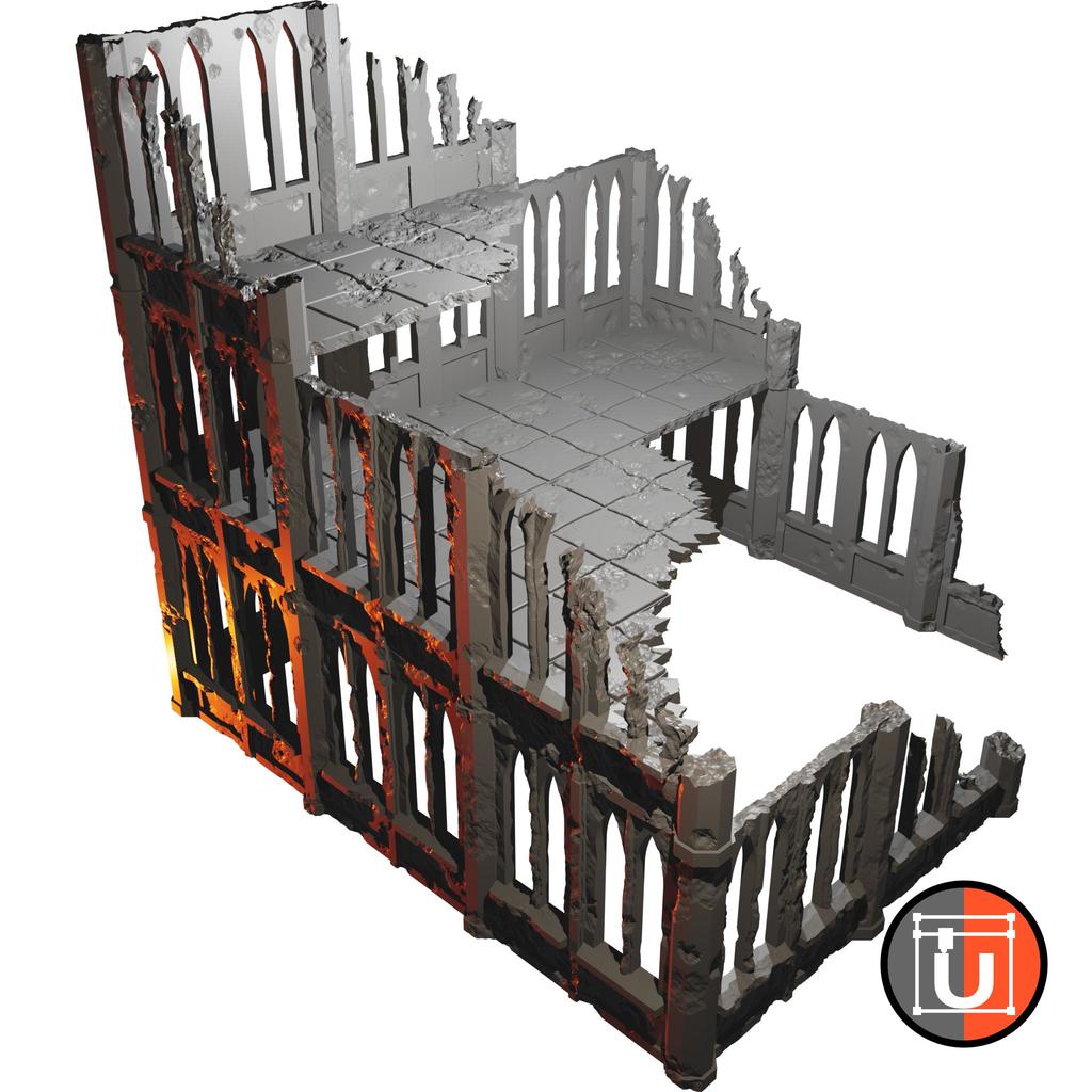 SciFi Gothic Terrain - Full Buildings von Udo's 3D World | Kostenloses ...