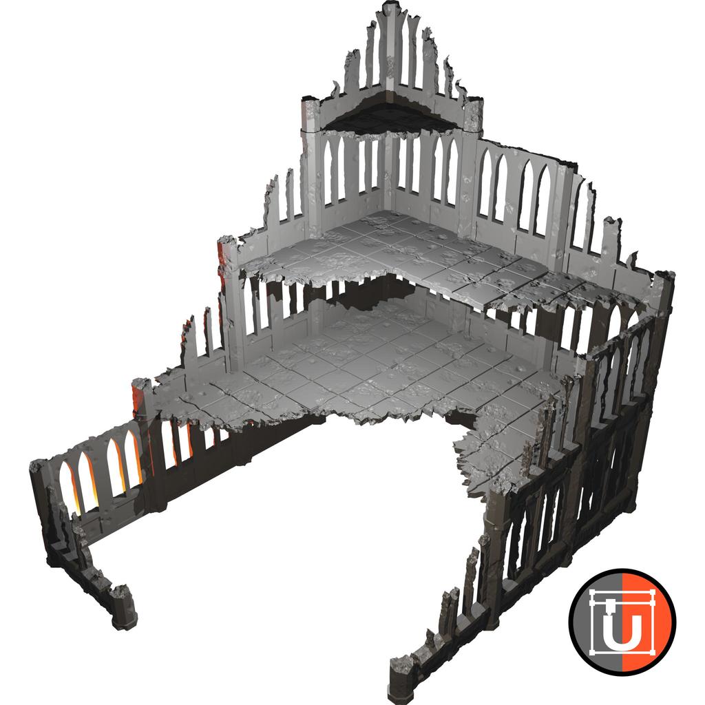 SciFi Gothic Terrain - Full Buildings by Udo's 3D World | Download free ...