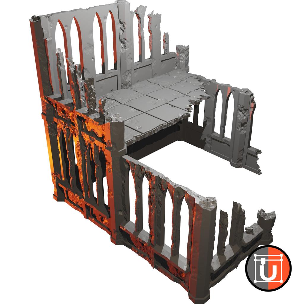 SciFi Gothic Terrain - Full Buildings by Udo's 3D World | Download free ...