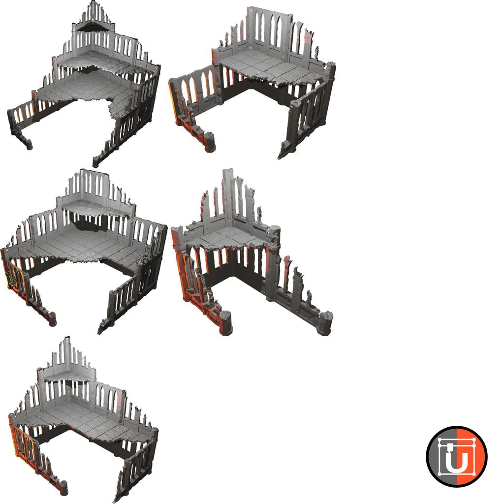 SciFi Gothic Terrain - Full Buildings by Udo's 3D World | Download free ...