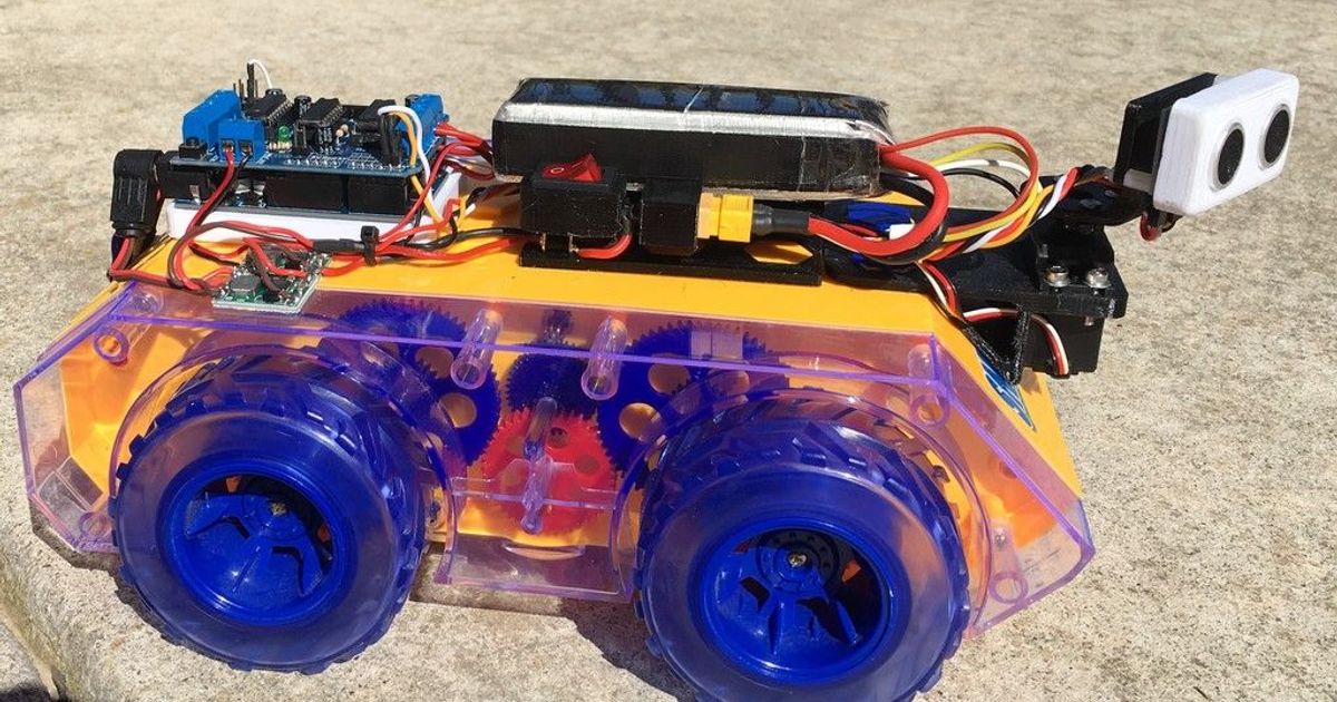 Obsticle Avoiding Arduino Rover By Anton Download Free Stl Model