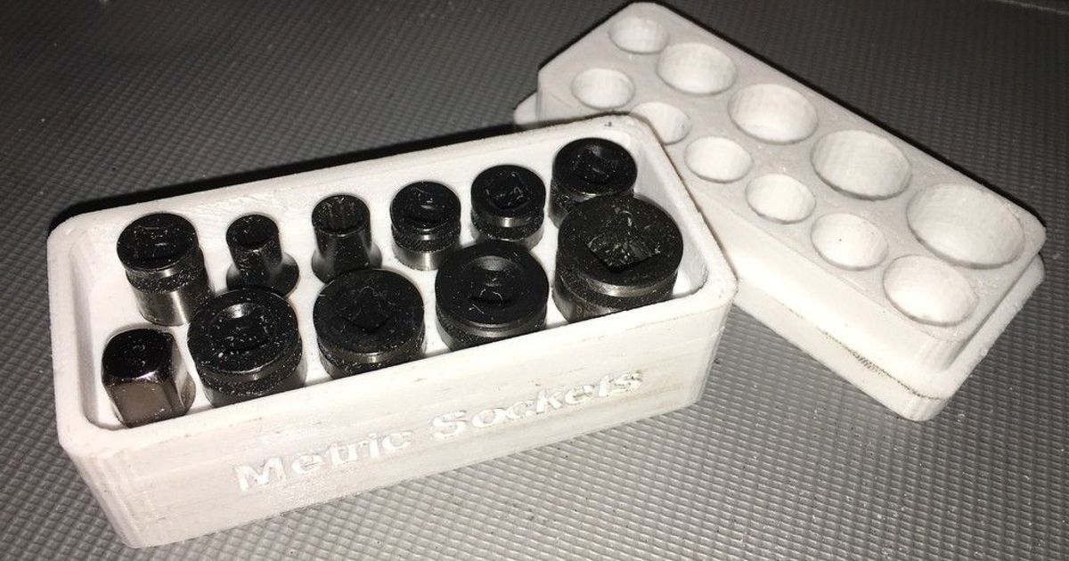Metric Socket Storage Box by Anton | Download free STL model ...