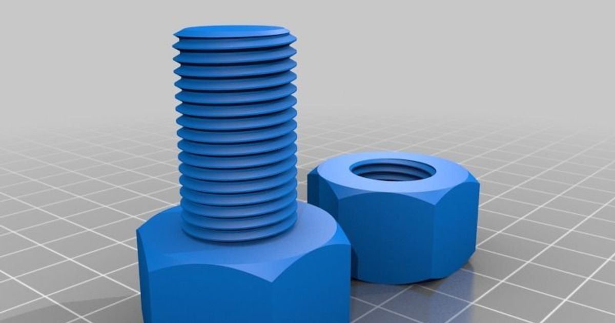 bolt and nut by Anton | Download free STL model | Printables.com