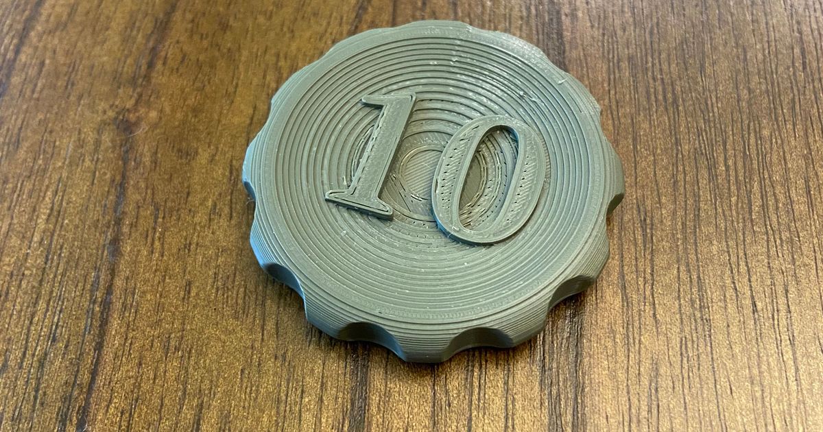 10 Coin Token by RAD Printing | Download free STL model | Printables.com