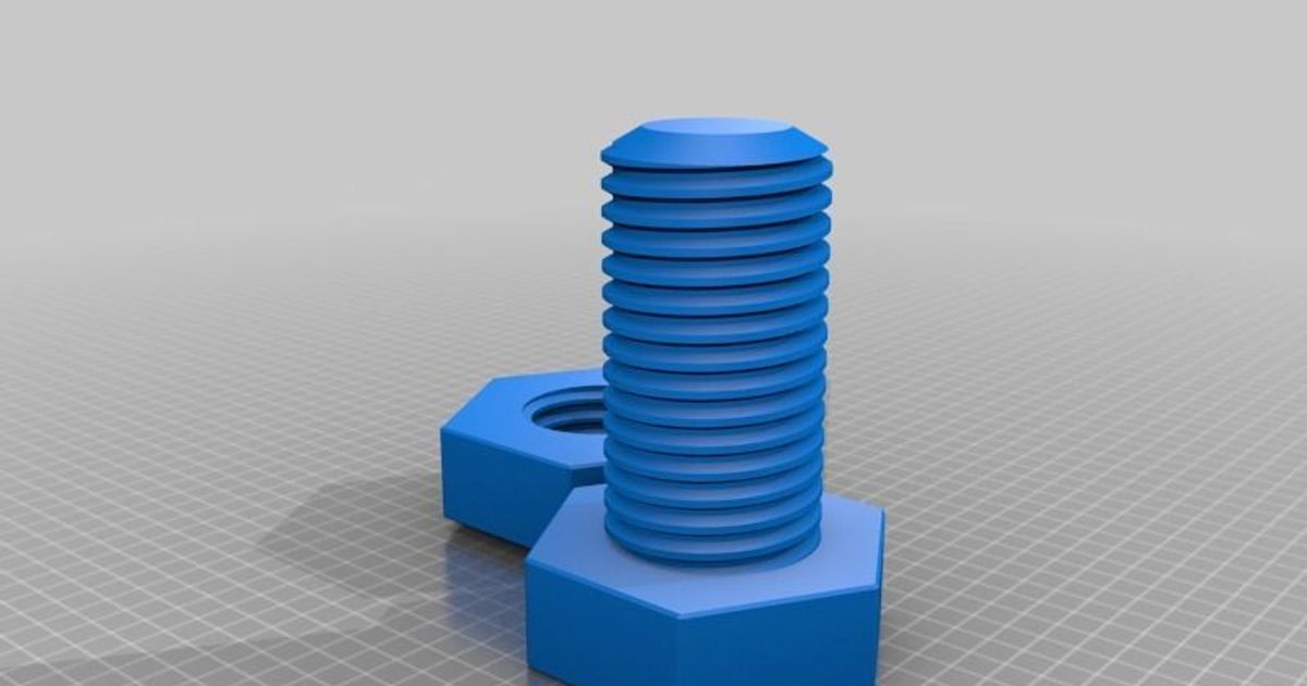 bolt and nut by Anton | Download free STL model | Printables.com