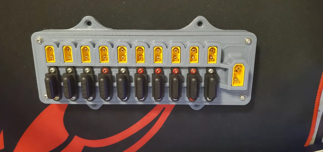 10 XT60 to XT90 Fuesed Power Hub by Anton | Download free STL model ...