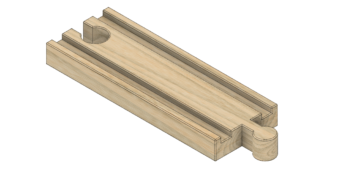 Brio Compatible "A1" Straight Track by Print A Train | Download free ...