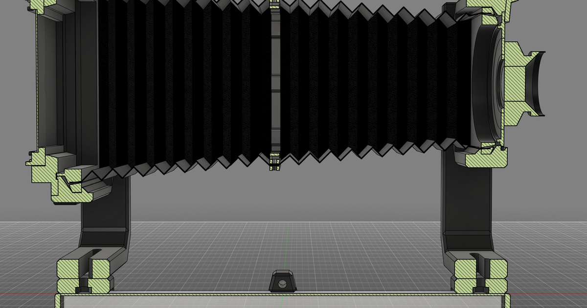 Camera Bellows in two parts with Modified Vega Frame by Kiwi Tinkerer ...