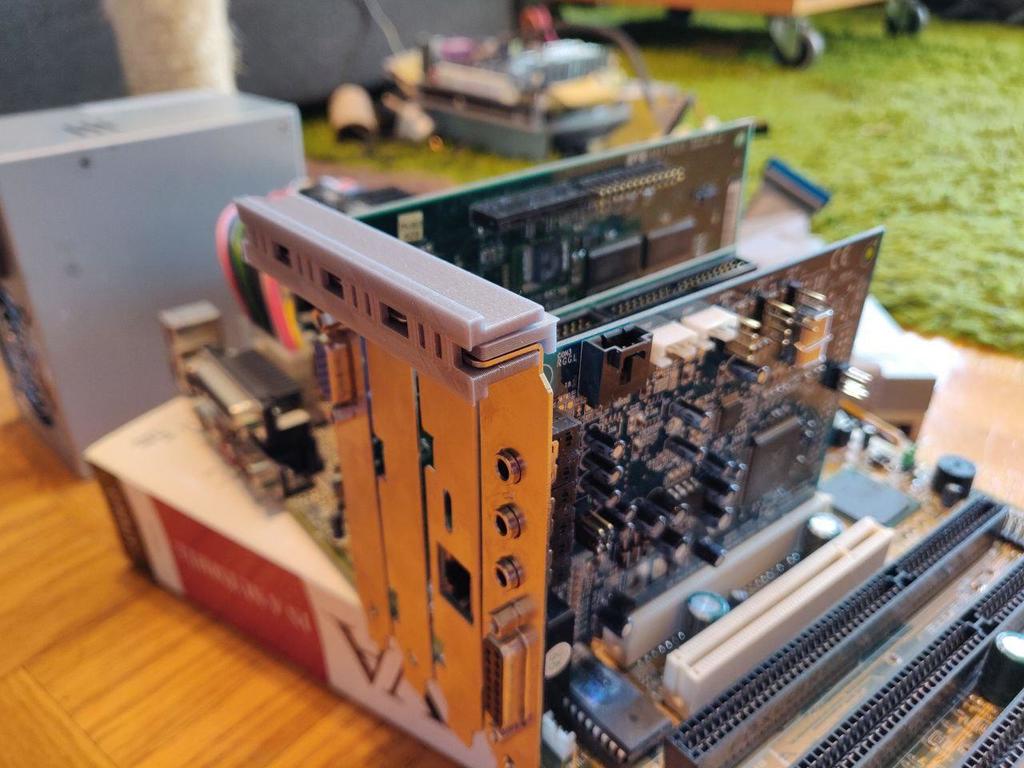 Poor Man's PC Peripheral Card Interlock (PCI/AGP/ISA card holder) by ...