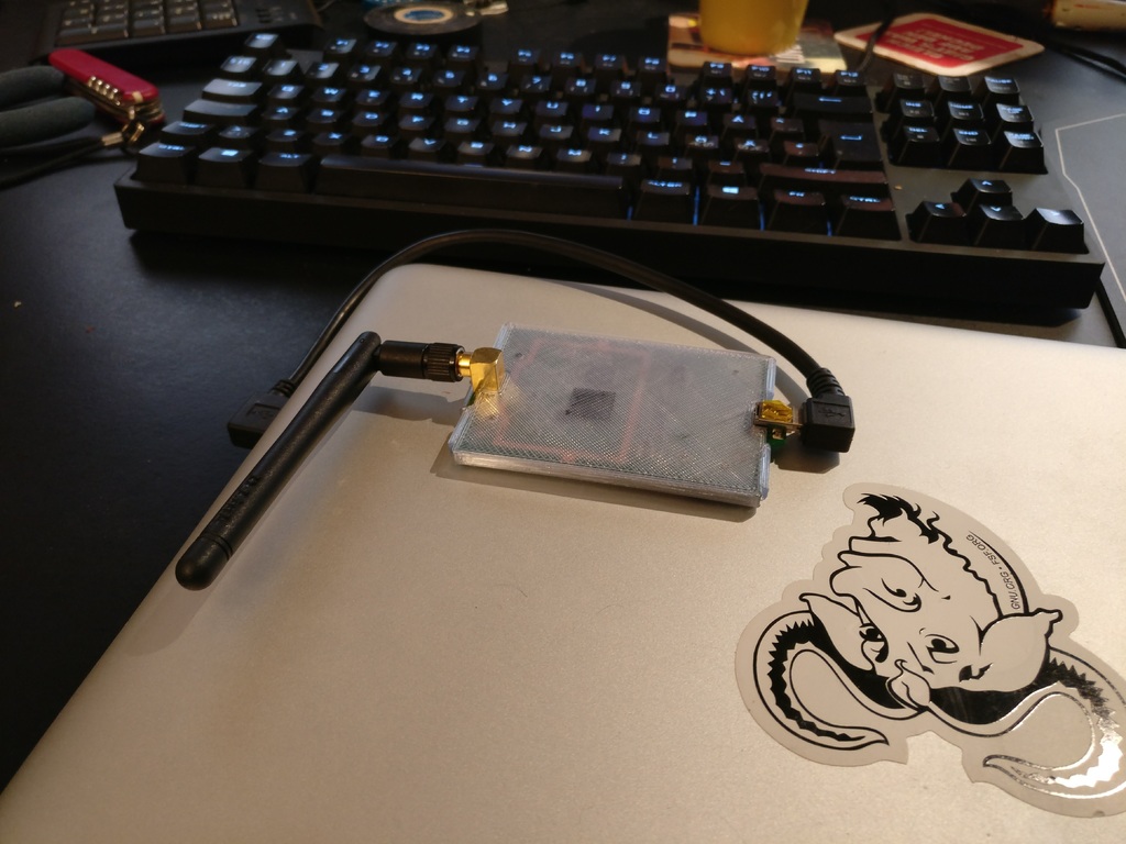 Enclosure for a Thinkpenguin USB WiFi adapter by gammy | Download free STL model | Printables.com