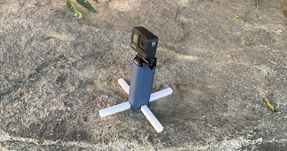 GoPro quadpod mount with removable legs by SpaceFinder | Download free ...
