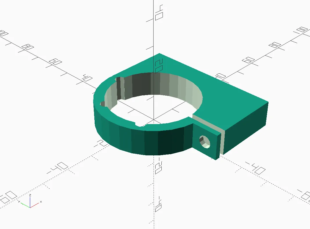 Customizable Pole/Pipe Mounting Clamp by kc2zgu | Download free STL ...