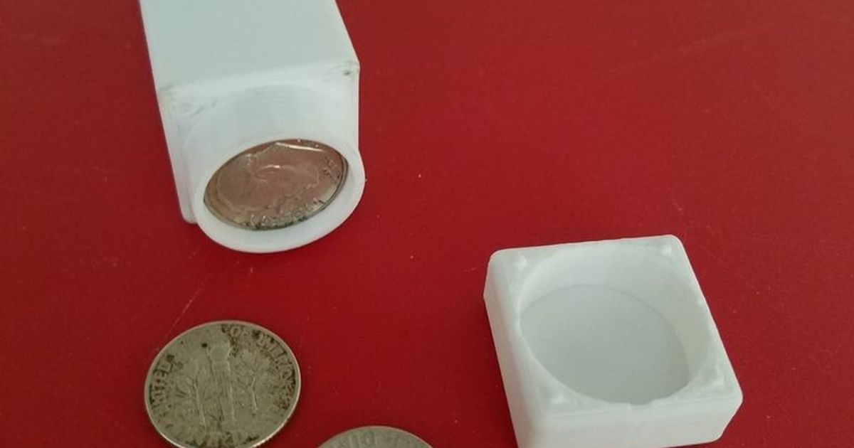 Square Dime Capsule by werb | Download free STL model | Printables.com