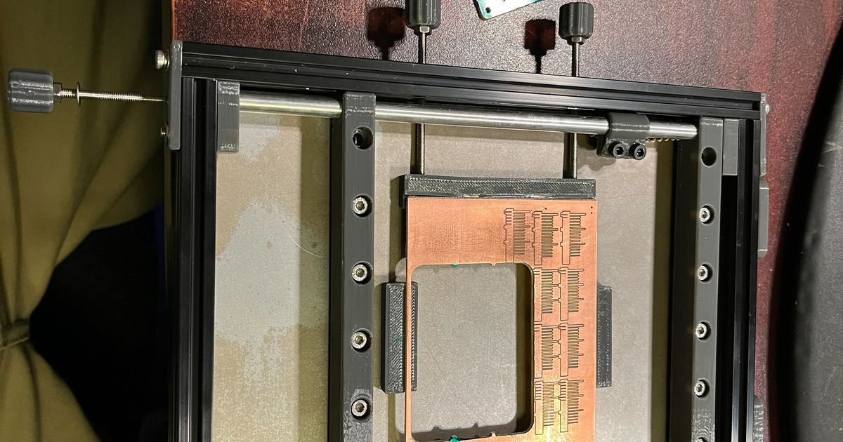 MakerBeam Based PCB Stencil Jig by Bryan Varner | Download free STL ...